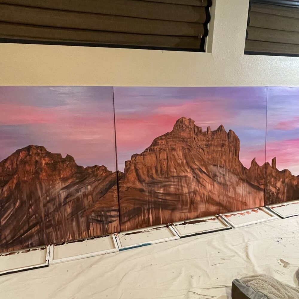 For the Love of the Land Original Painting | 48″ x 180″ | by Emily Scott